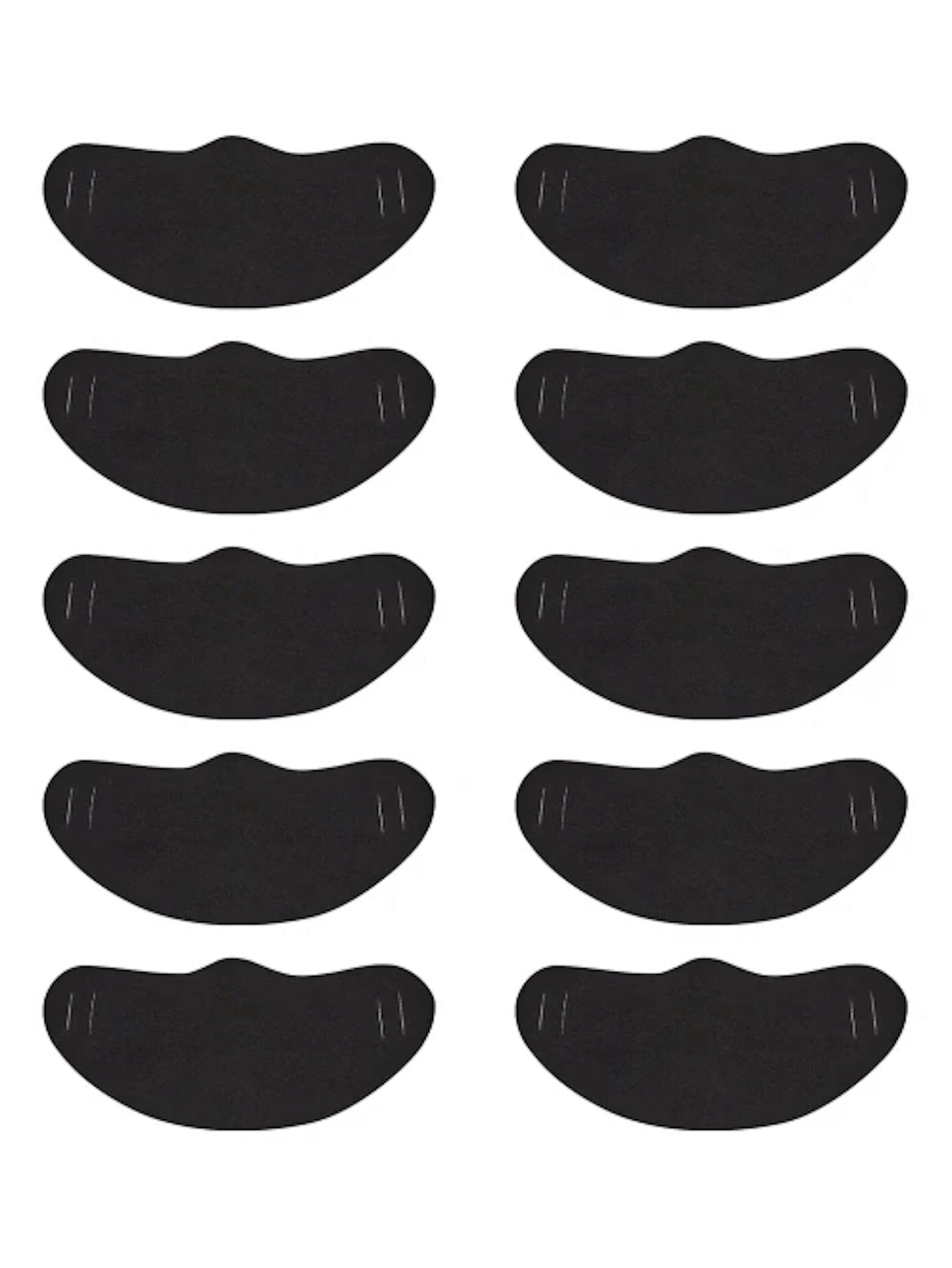 Daily Canvas Cloth Face Coverings, Black, Pack Of 10